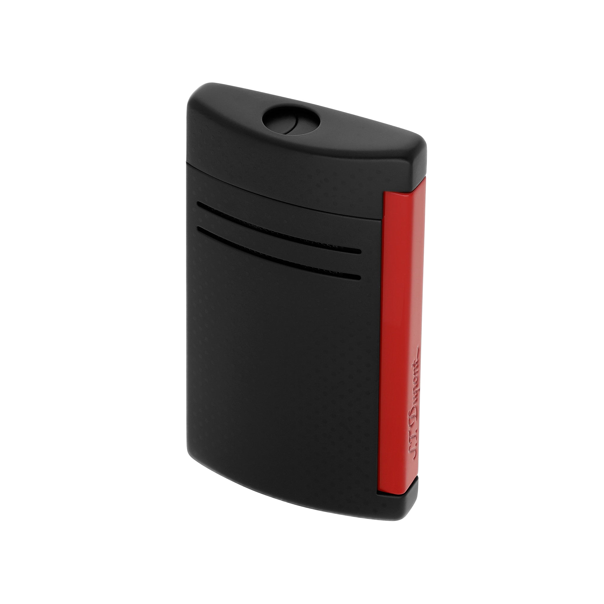 S.T. Dupont MaxiJet Lighter Matt Black Dotted & Red Trim – Sautter Style